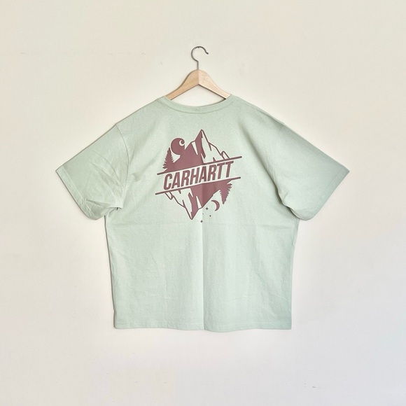 Carhartt | Shirts | New Carhartt Mountain Graphic Limestone Pocket T ...